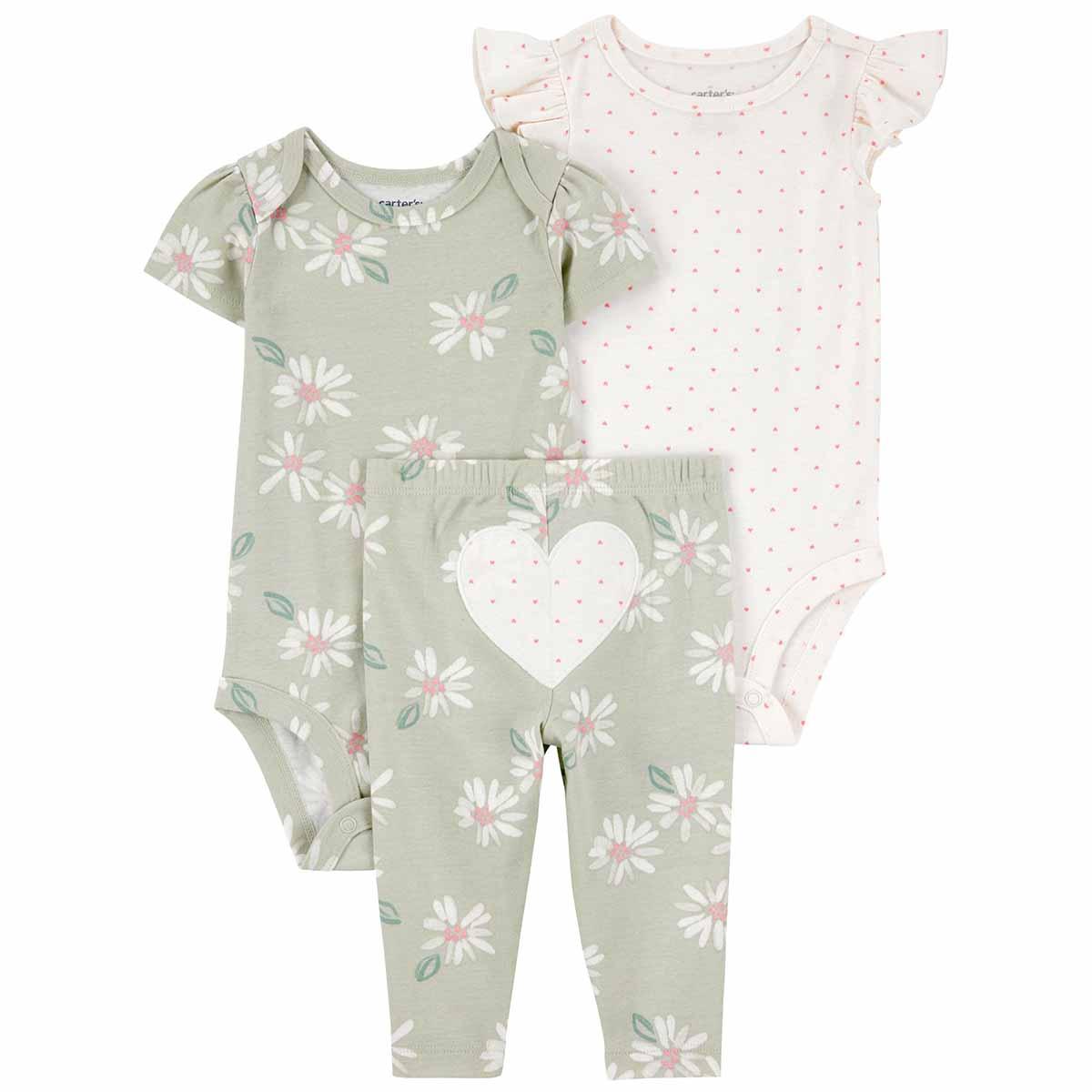 Click here for Baby Girl (NB-24M) Carters(R) Daisy/Heart Dot Litt... prices
