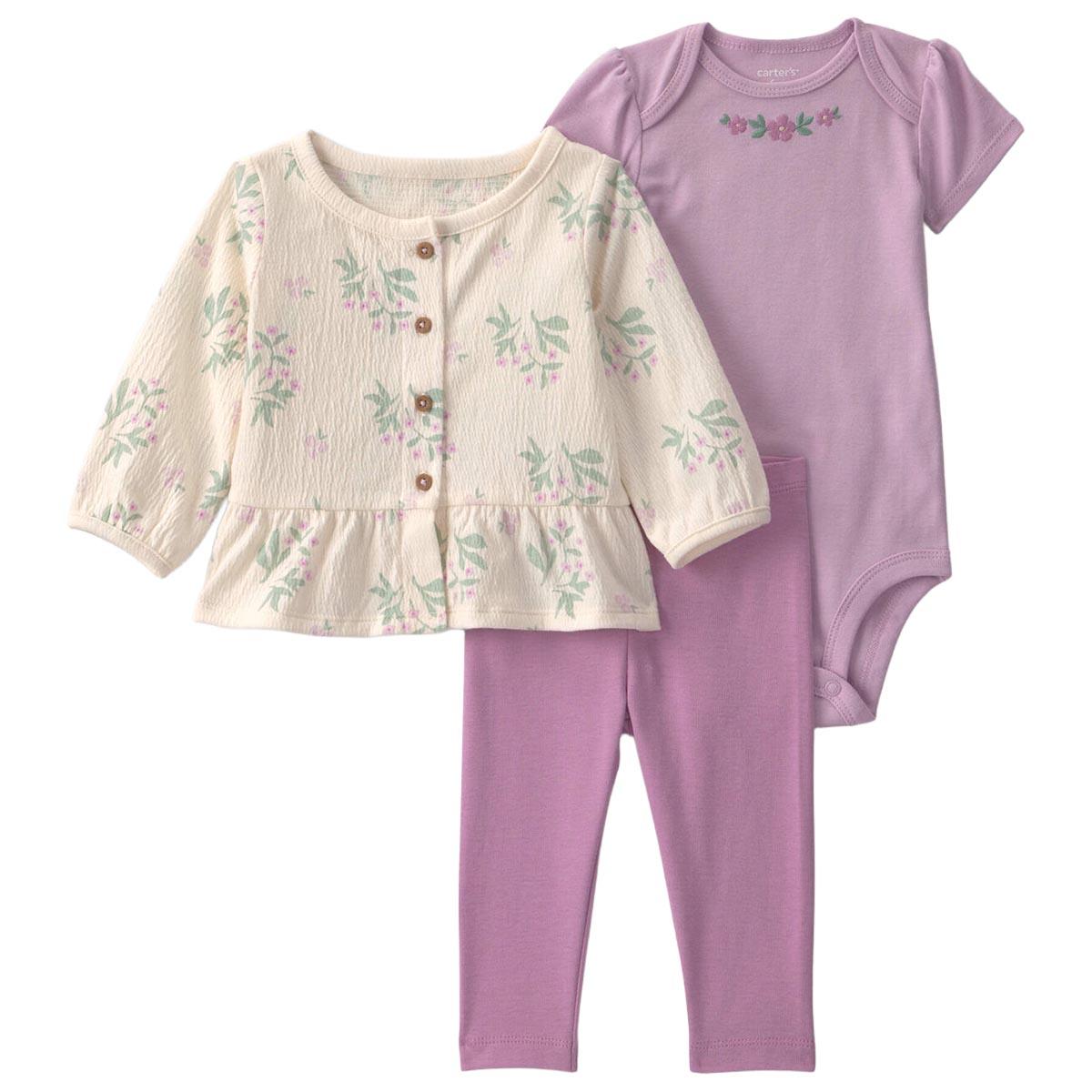 Click here for Baby Girl (NB-12M) Carters(R) 3pc. Floral Layering... prices