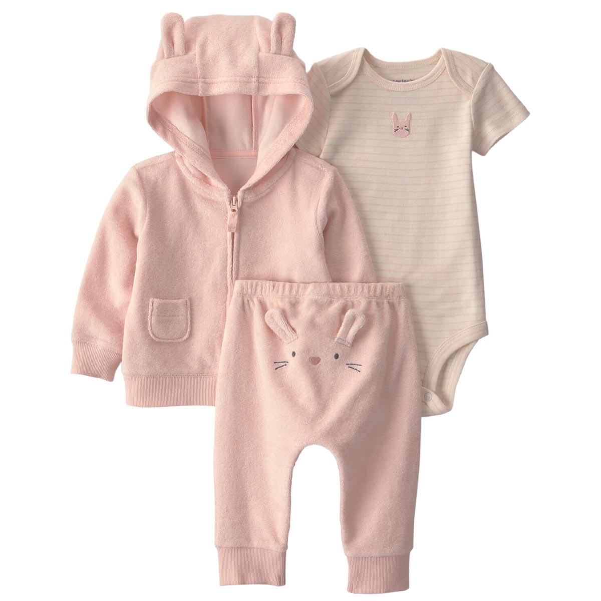 Click here for Baby Girl (3-12M) Carters(R) Bunny Design 3pc. Set prices