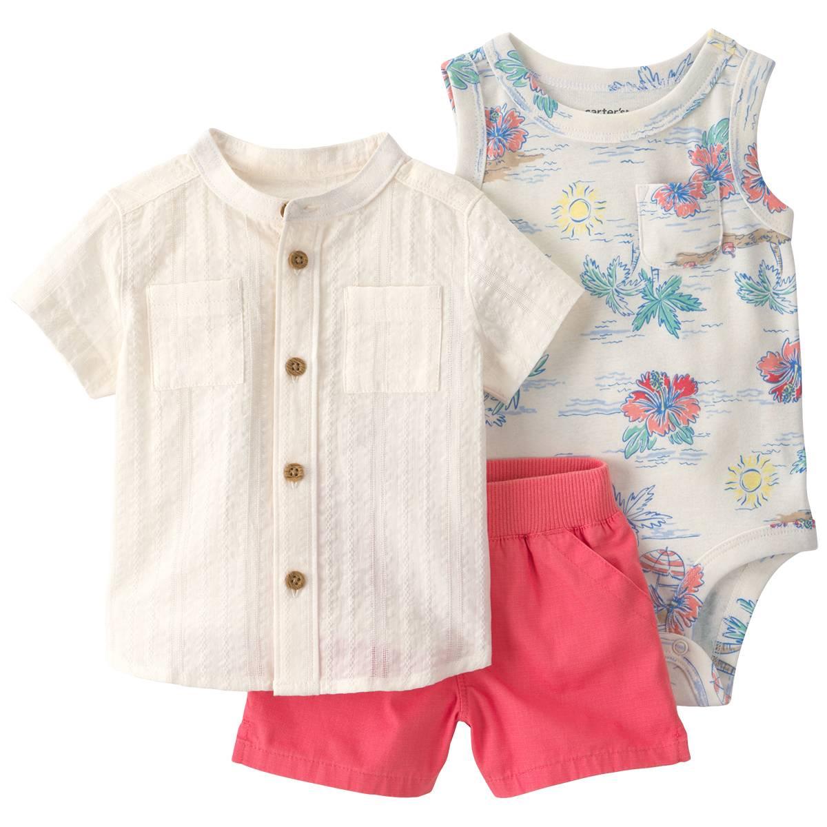 Click here for Baby Boy (3-24M) Carters(R) Tropical Beach Bodysui... prices