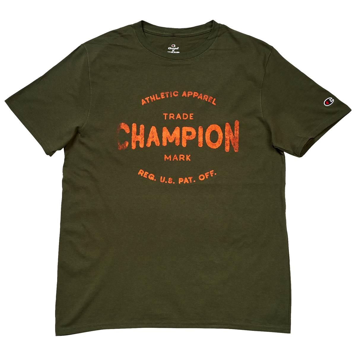 Mens Champion(R) Classic Solid Athletic Apparel Graphic Tee