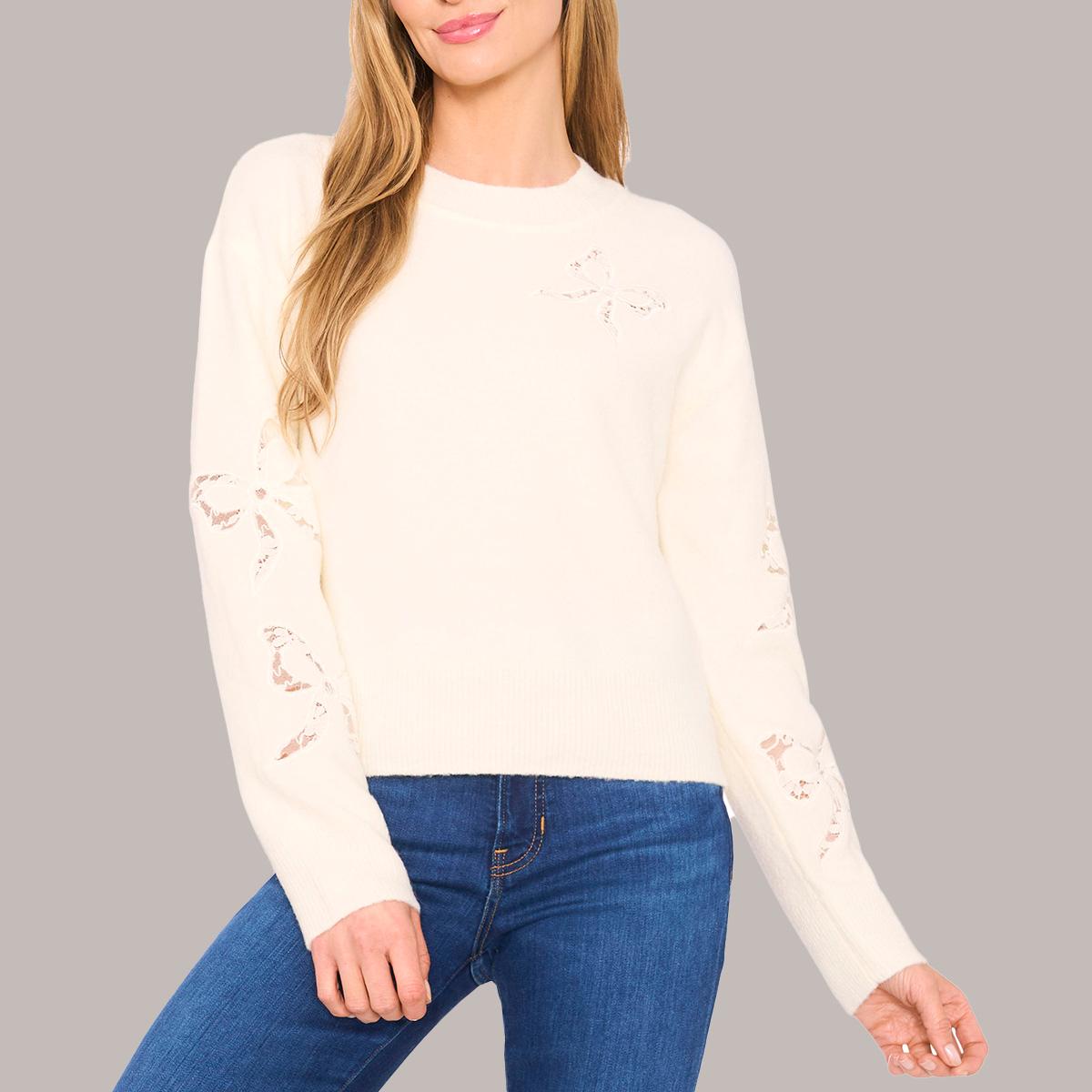 CeCe Lace Bow Sweater