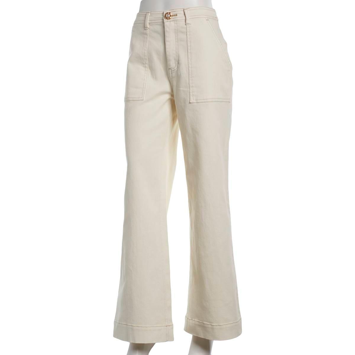 Click here for Womens Cece Wide Leg Porkchop Pocket Denim Pants prices