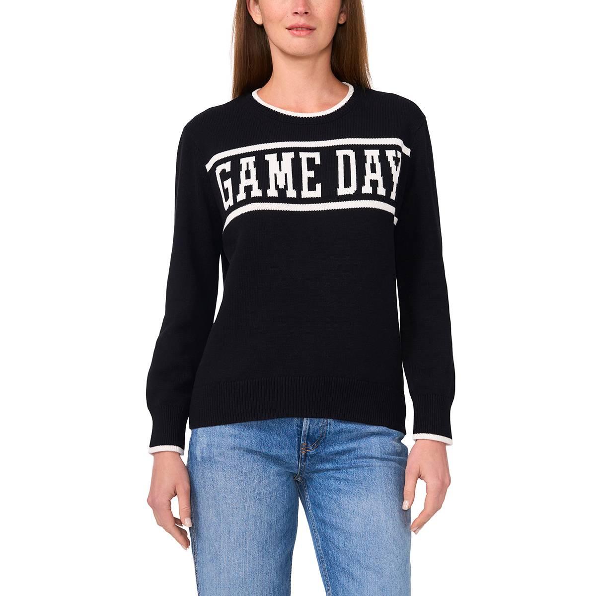 Click here for Womens Vince Camuto Long Sleeve Game Day Sweater prices