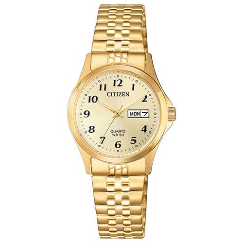 Click here for Womens Citizen(R) Quartz Gold Watch - EQ2002-91P prices