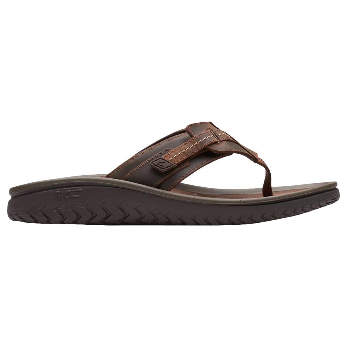 Click here for Mens Clarks(R) Wesley Sun Flip Flops prices