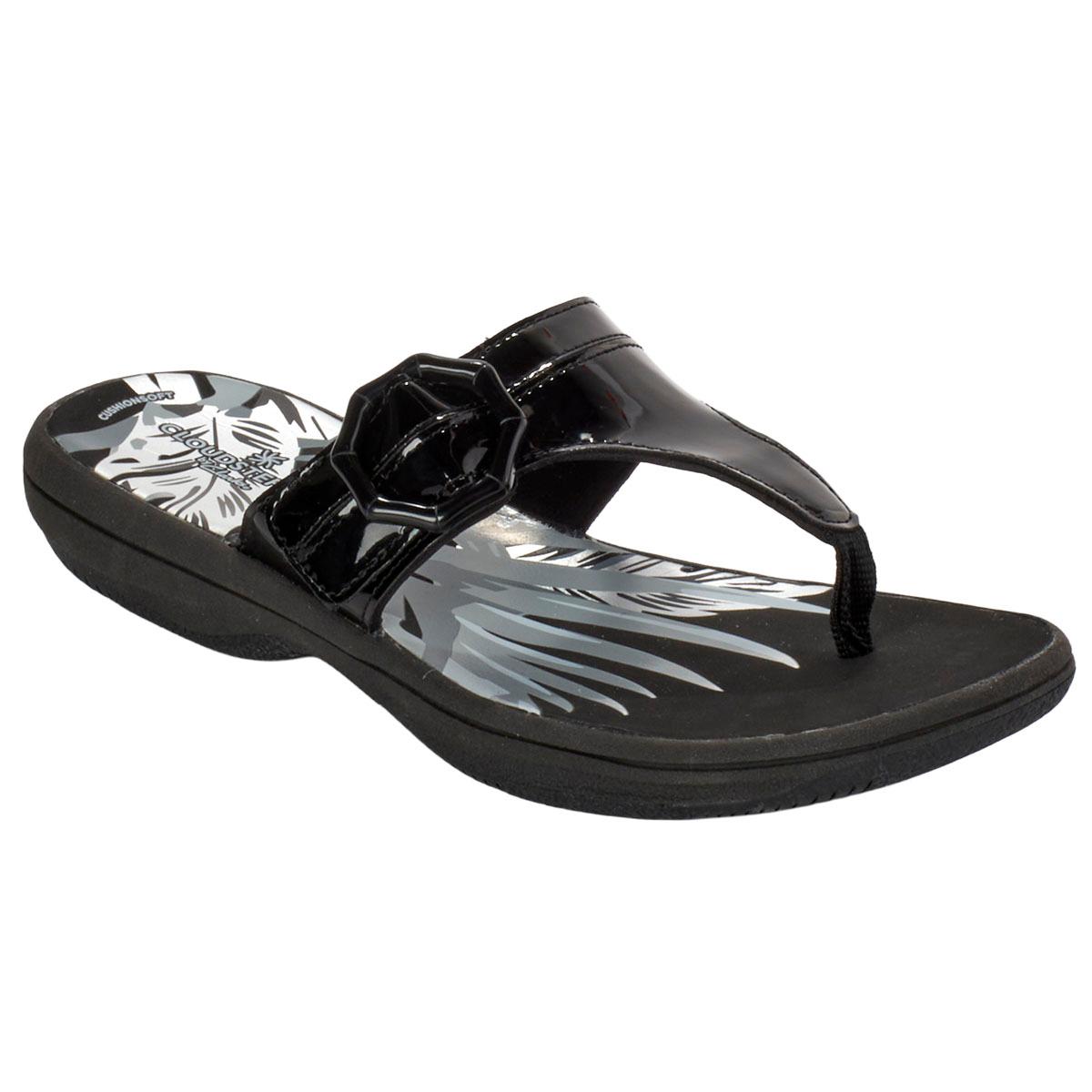 Click here for Womens Clarks(R) Cloudsteppers Breeze Cove Flip Fl... prices