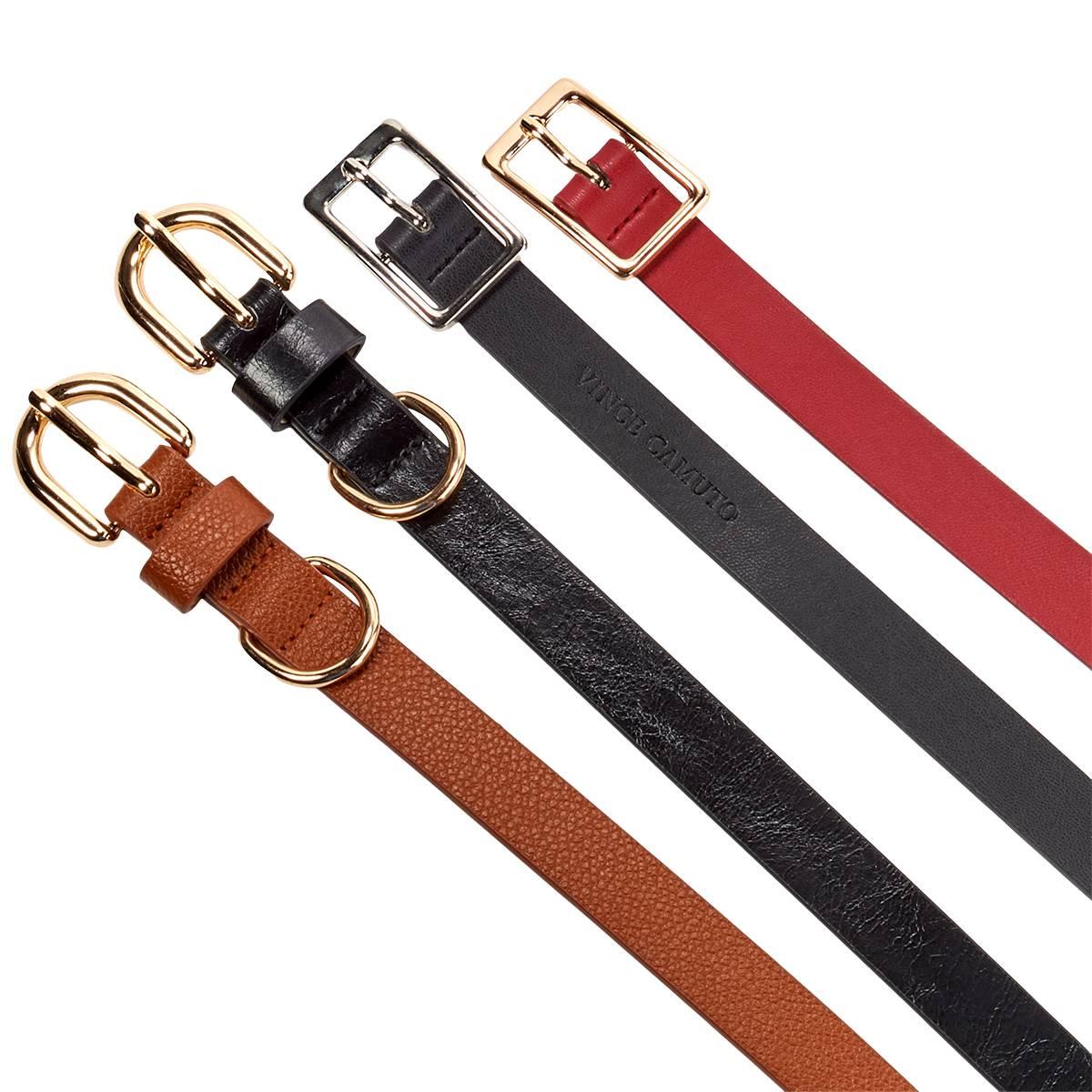 Click here for Womens Vince Camuto 4 For 1 Black/Red Belts prices