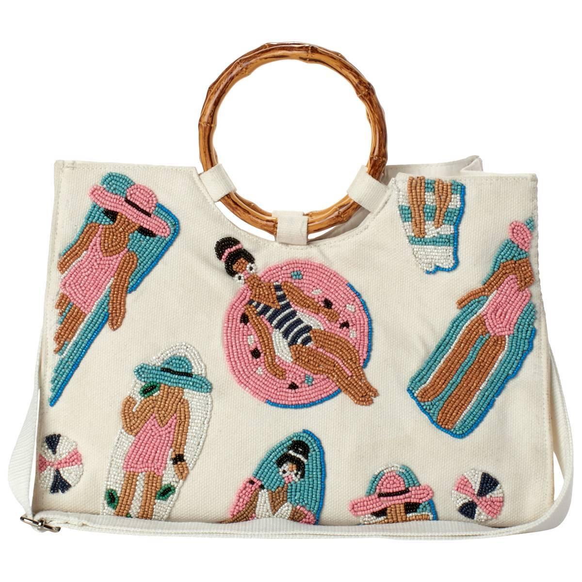 Click here for SOL and MER Beaded Bamboo Handle Tote prices