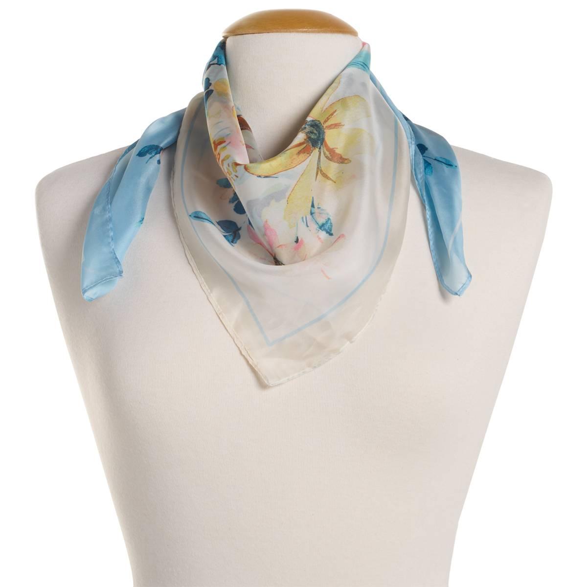 Click here for Womens Vince Camuto Geometric Floral Square Scarf prices
