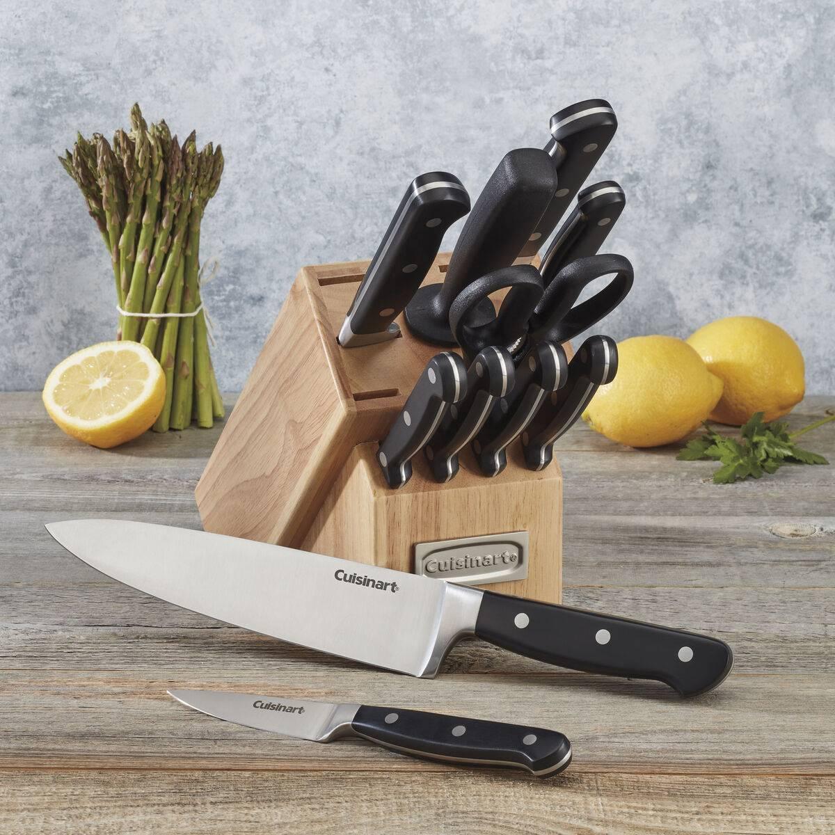 Click here for Cuisanart(R) 12pc. Triple Rivet Black Cutlery Bloc... prices