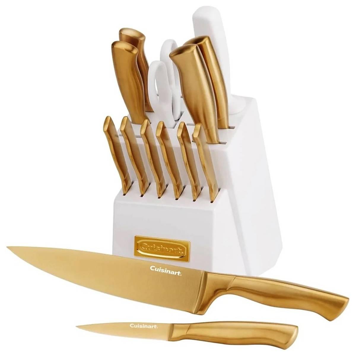 Click here for Cuisinart(R) Stainless Steel Gold 15pc. Knife Bloc... prices