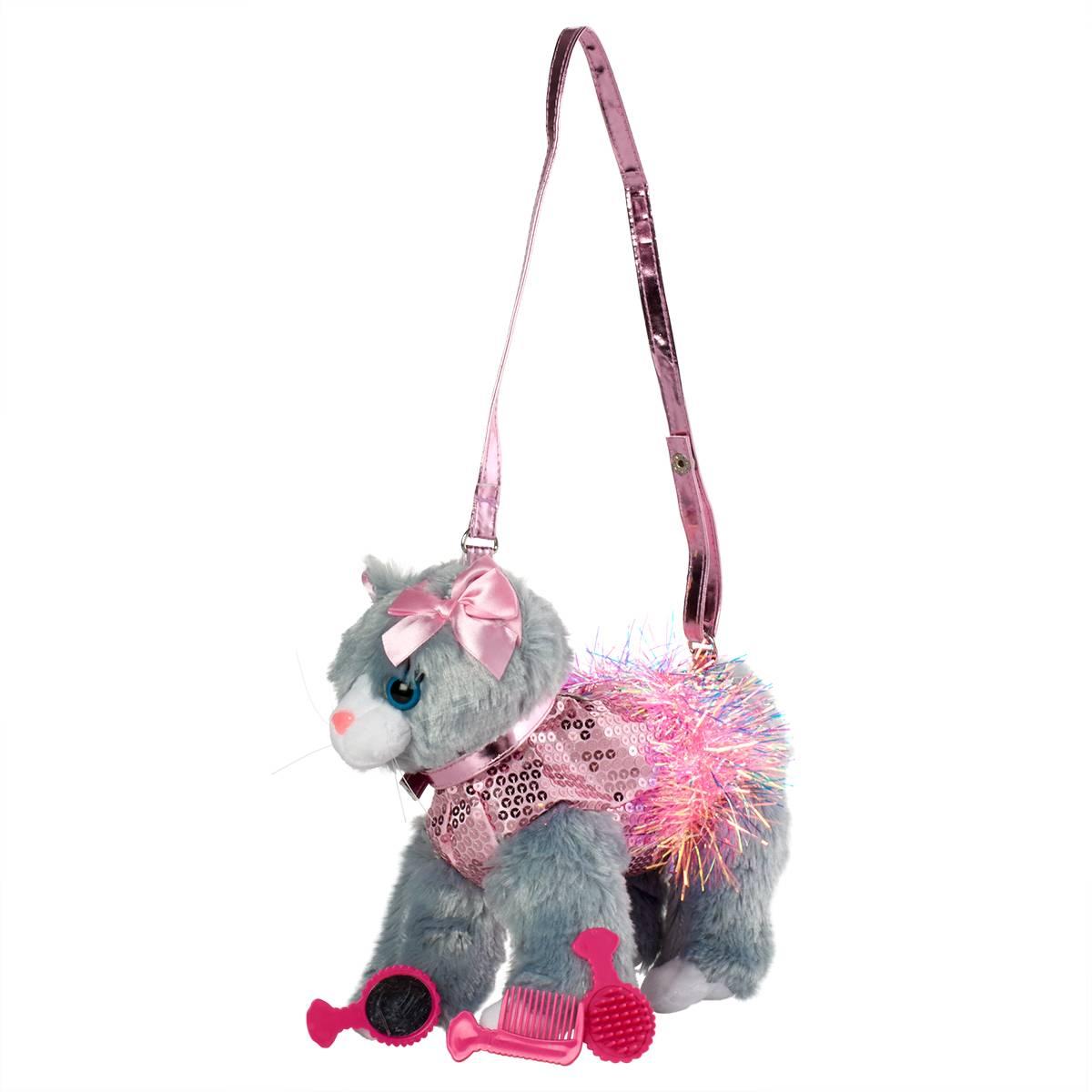 Click here for Girls Poochie & Co. Chloe Cat with Sequin & Tinsel... prices