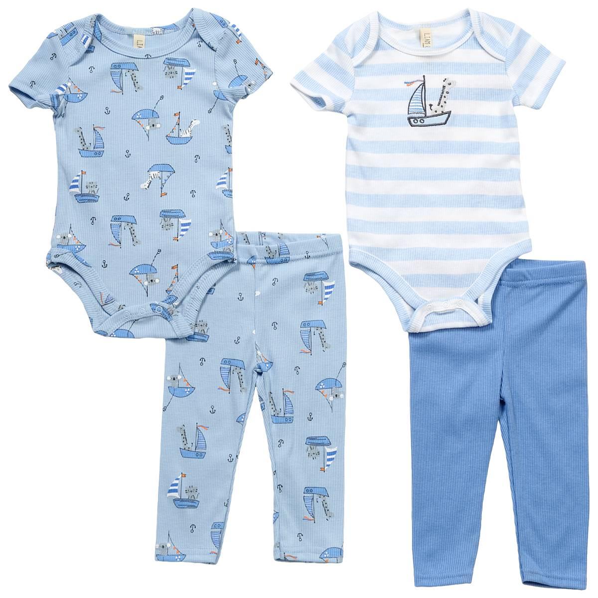 Click here for Baby Boy (3-9M) Liam & James 4pc. Sailing Safari B... prices