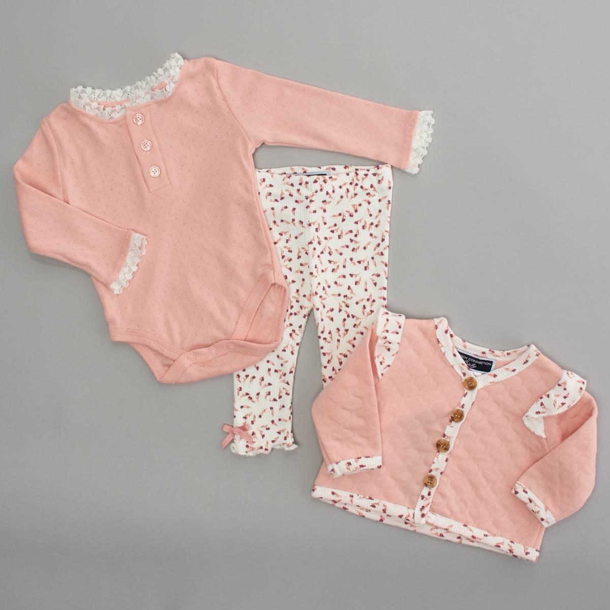 Click here for Baby Girl (3-9M) French Connection 3pc. Jacket & D... prices