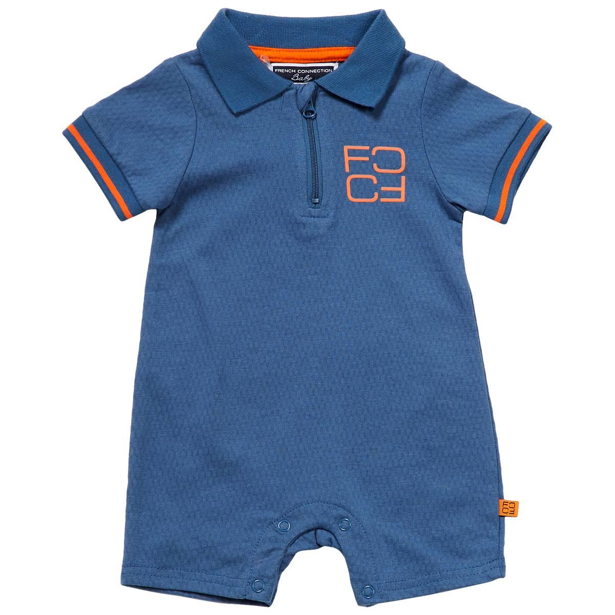 Click here for Baby Boy (3-9M) French Connection Solid Polo Rompe... prices