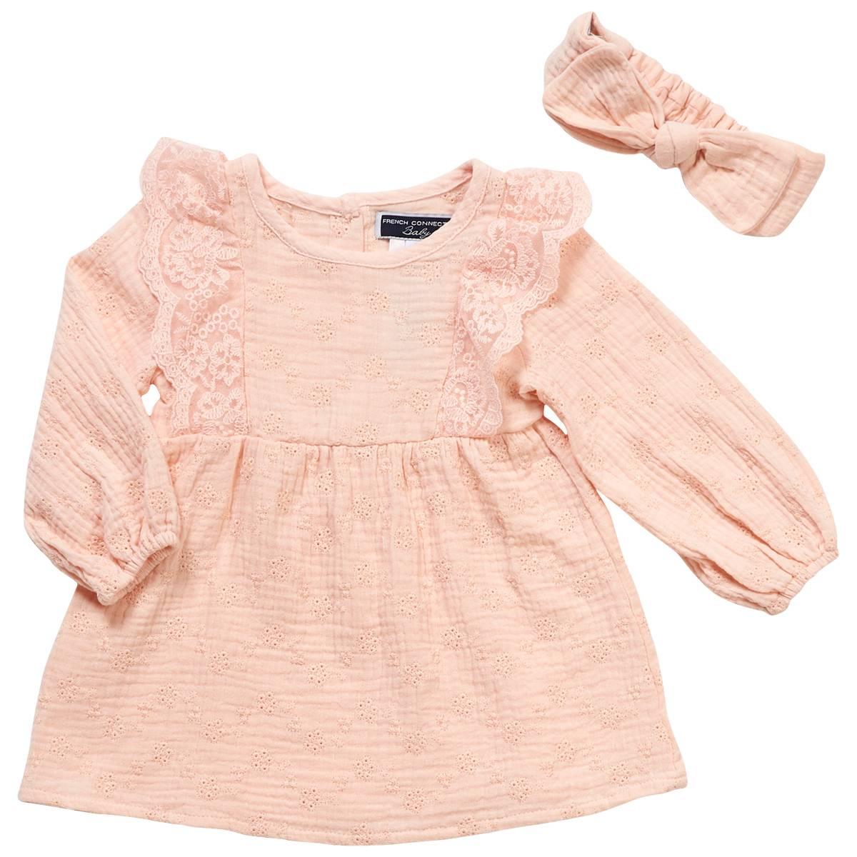 Click here for Baby Girl (12-24M) French Connection Eyelet Lace C... prices