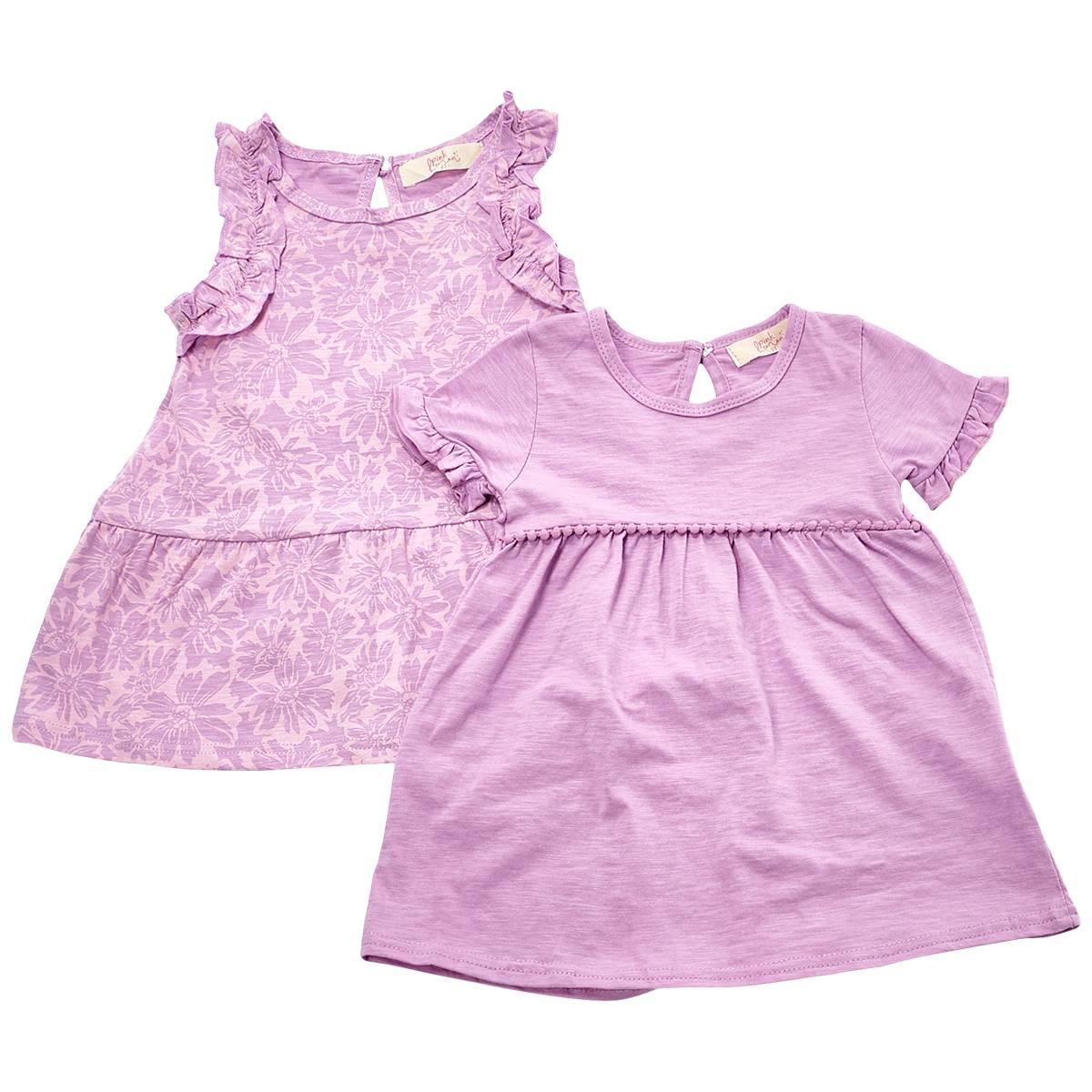 Click here for Toddler Girl Pink Lemonade 2pk. Floral & Ruffle Dr... prices