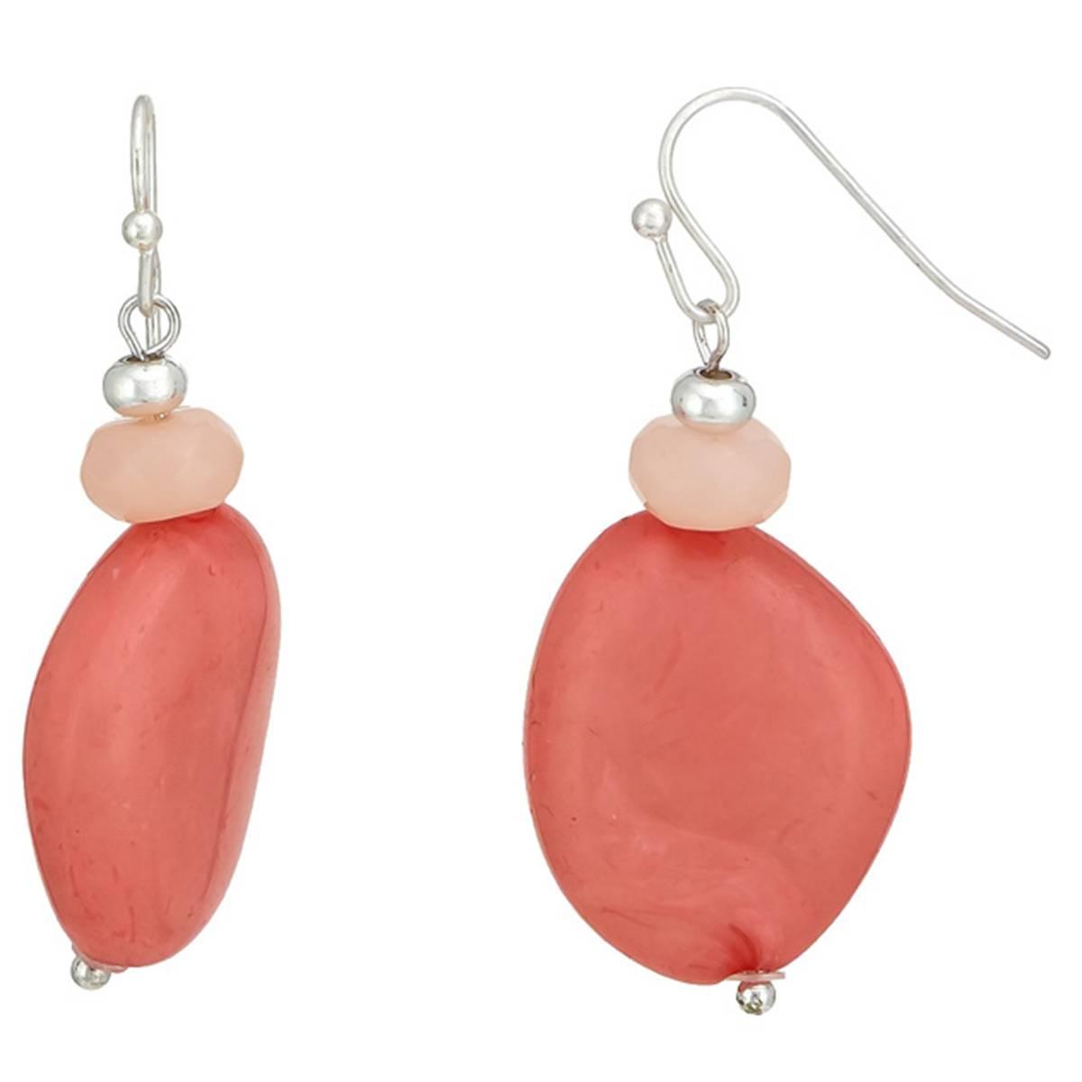 Click here for Ashley Cooper(tm) Coral Double-Bead Drop Earrings prices