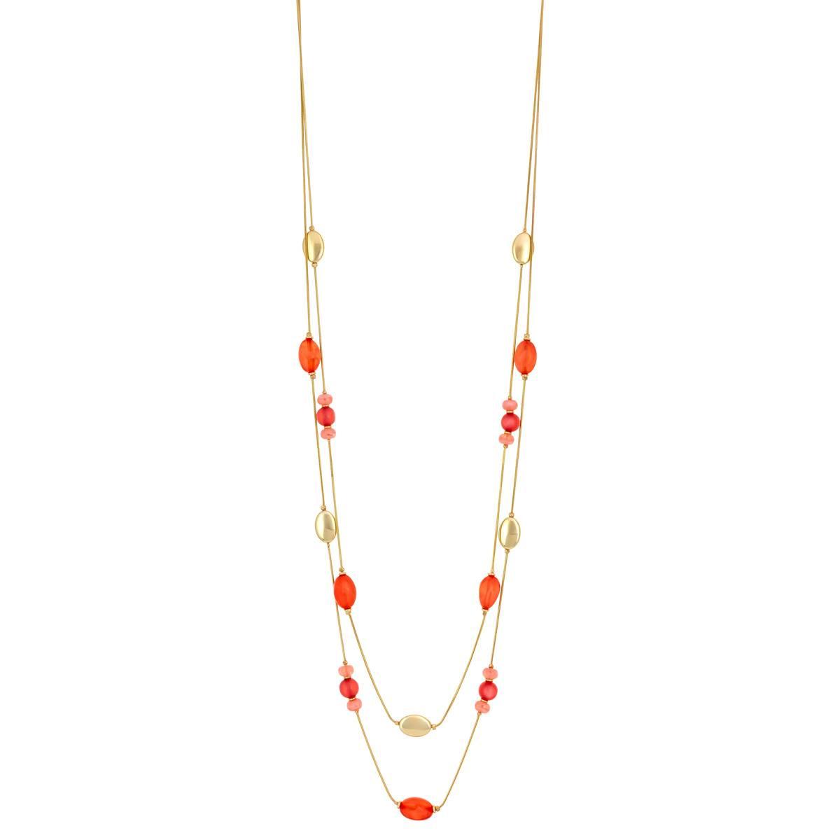 Click here for Ashley Cooper(tm) Long 2-Row Multi-Coral Illusion... prices
