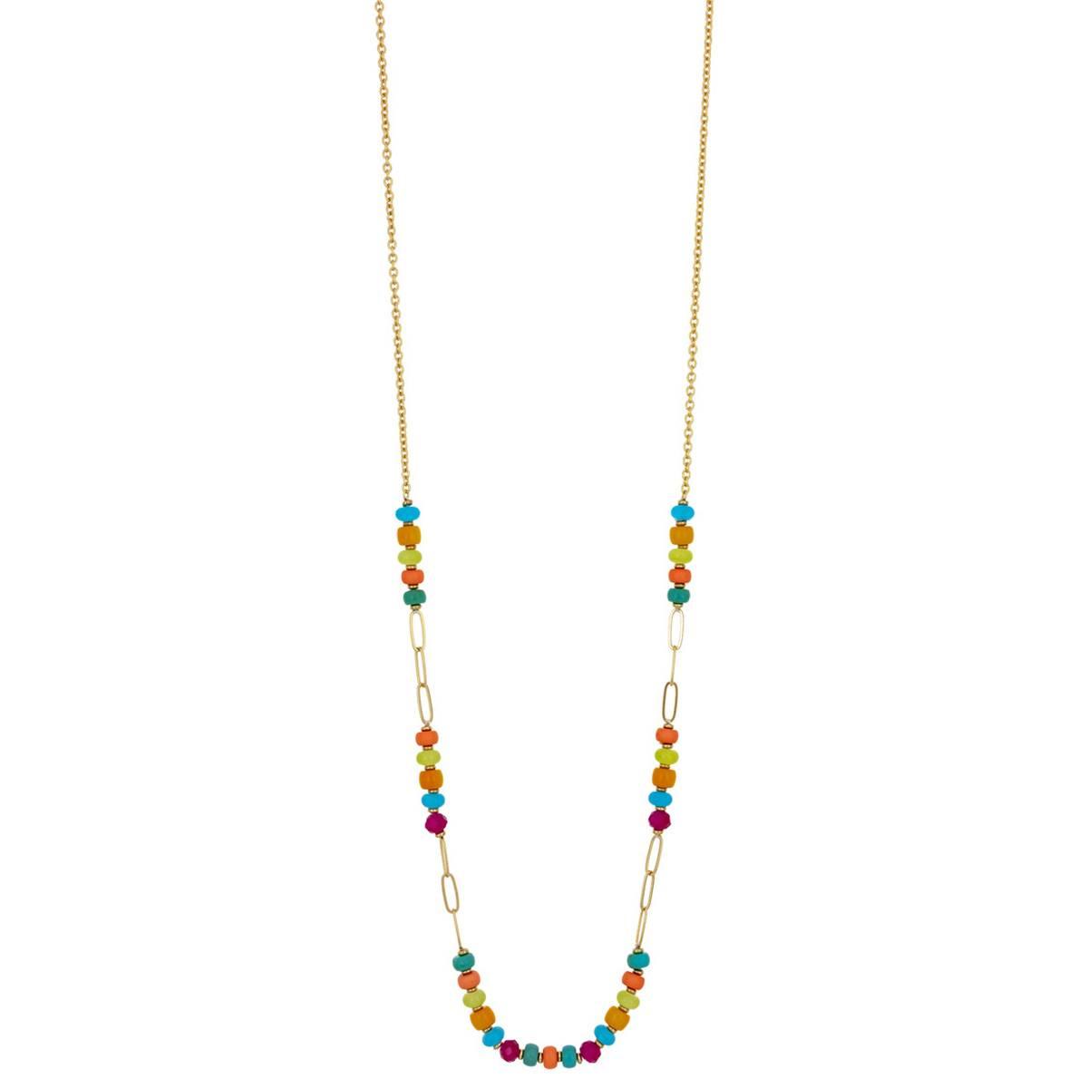 Click here for Ashley Cooper(tm) Multi-Color Long Beaded Necklace prices