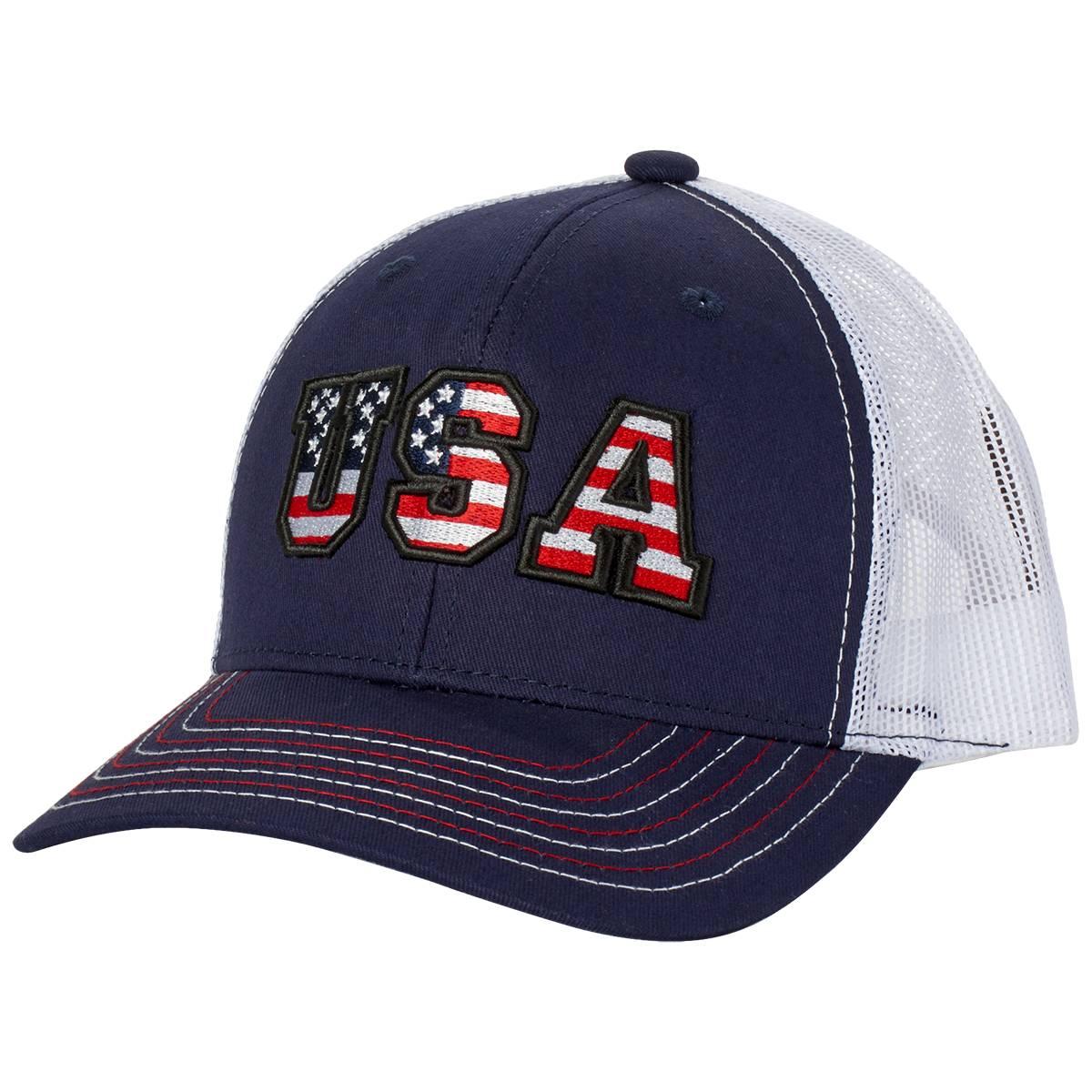 Click here for Mens Dorfman Pacific Co. USA Trucker Hat prices