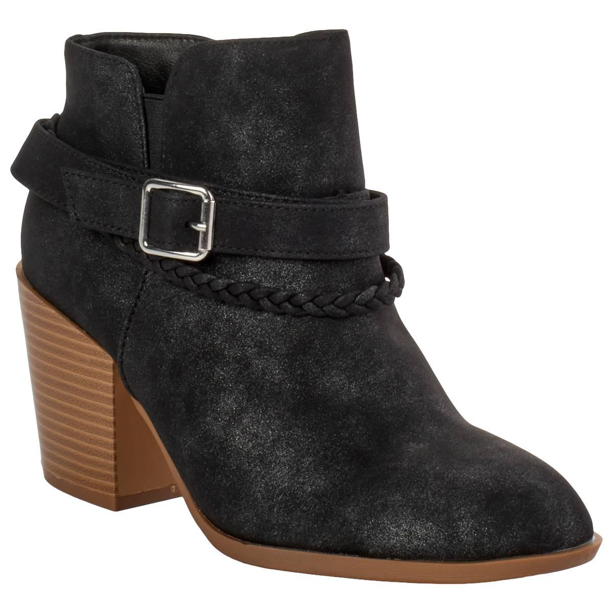 Sugar Womens Sansa Closed Toe Ankle Booties - Black