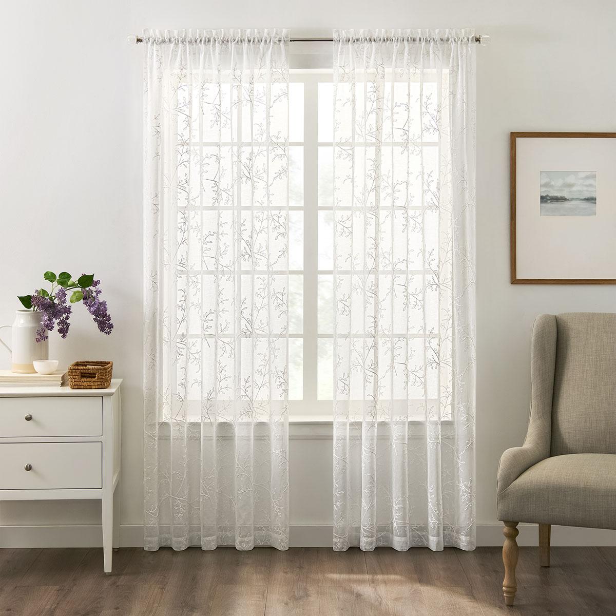 Click here for Ellis Curtain Brewster 100 Polyester Embroidered S... prices