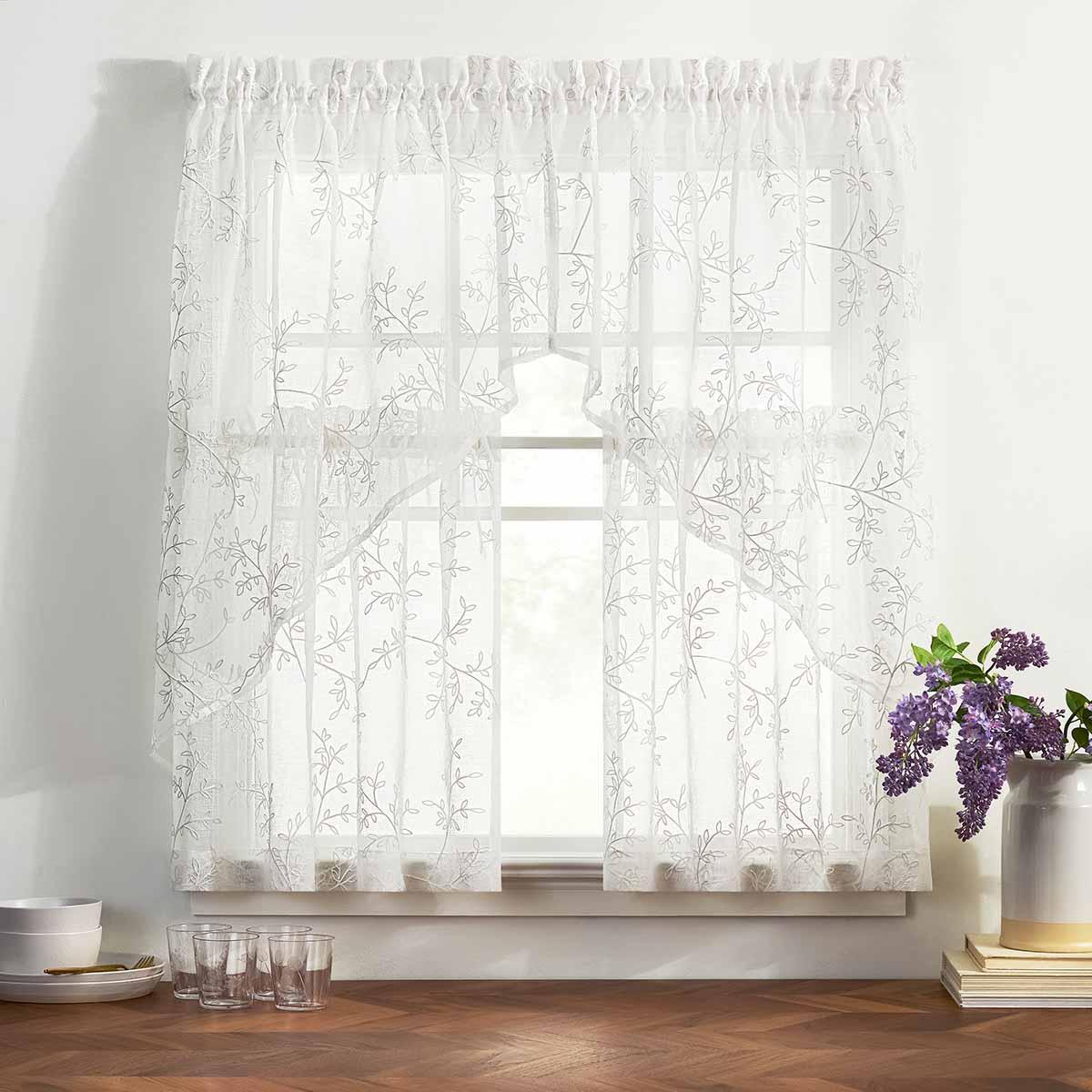 Click here for Ellis Curtain Brewster 100 Polyester Embroidered S... prices