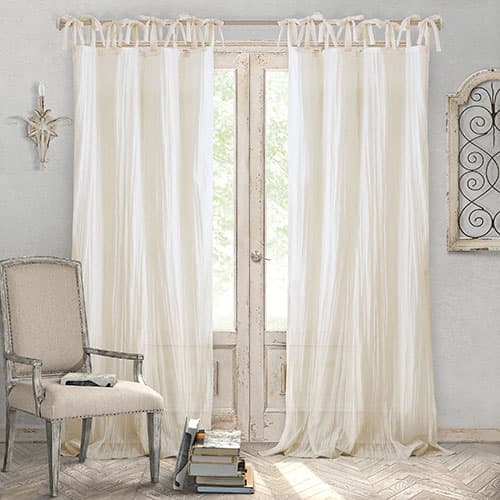 Click here for Elrene Home Fashions Jolie Semi-Sheer Pleated Curt... prices
