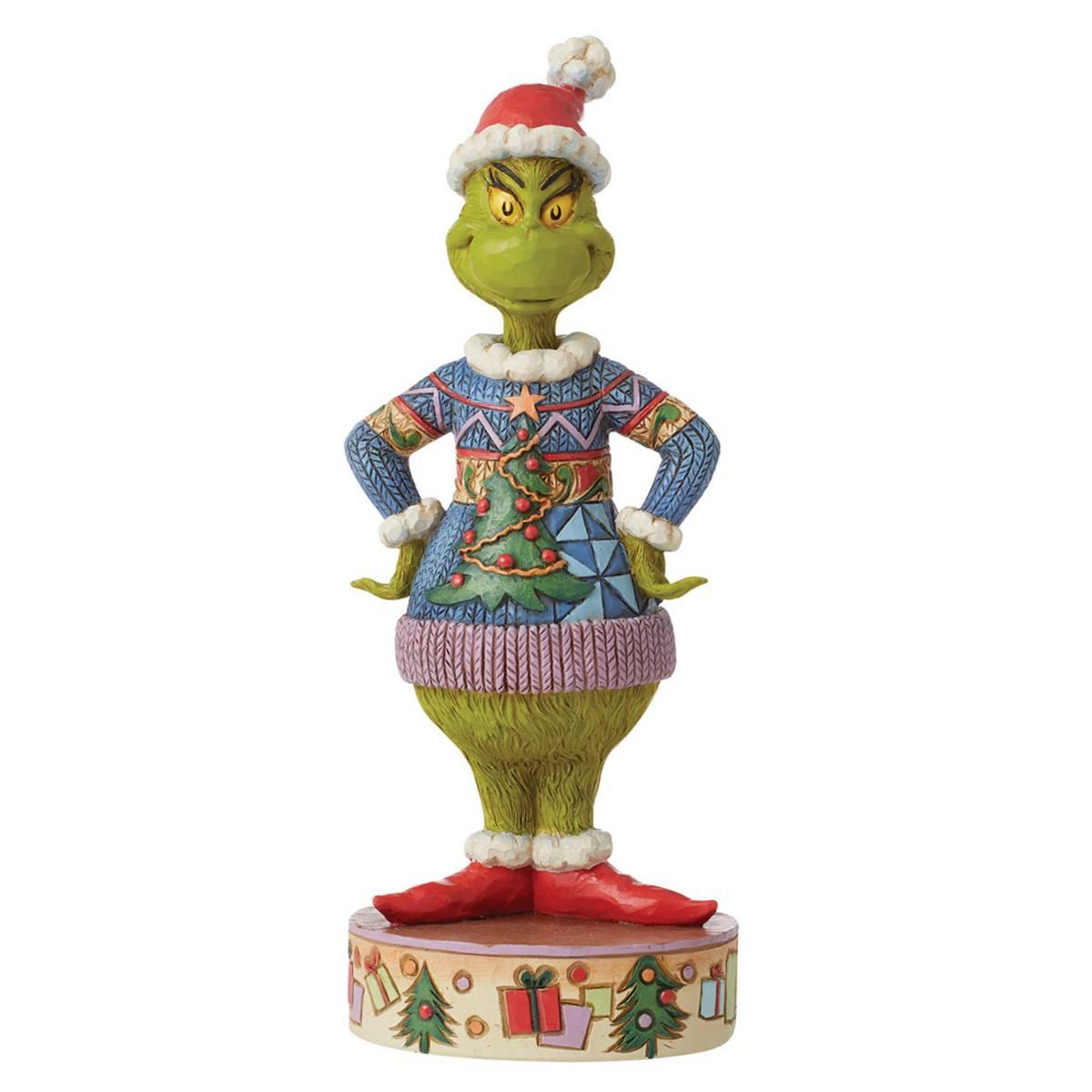 Click here for Grinch by Jim Shore Grinch Wearing Ugly Sweater Fi... prices