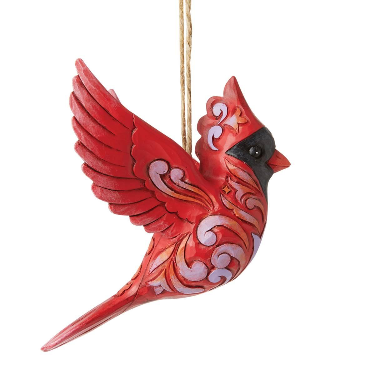 Click here for Jim Shore Heartwood Creek Caring Cardinal In Fligh... prices