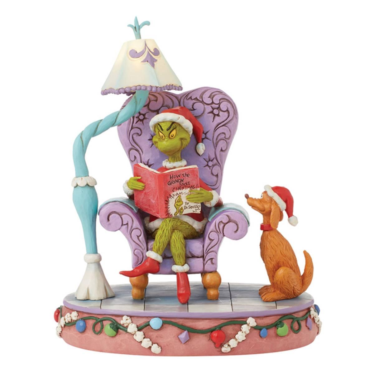 Click here for Jim Shore Grinch in Chair with Lamp Christmas Figu... prices
