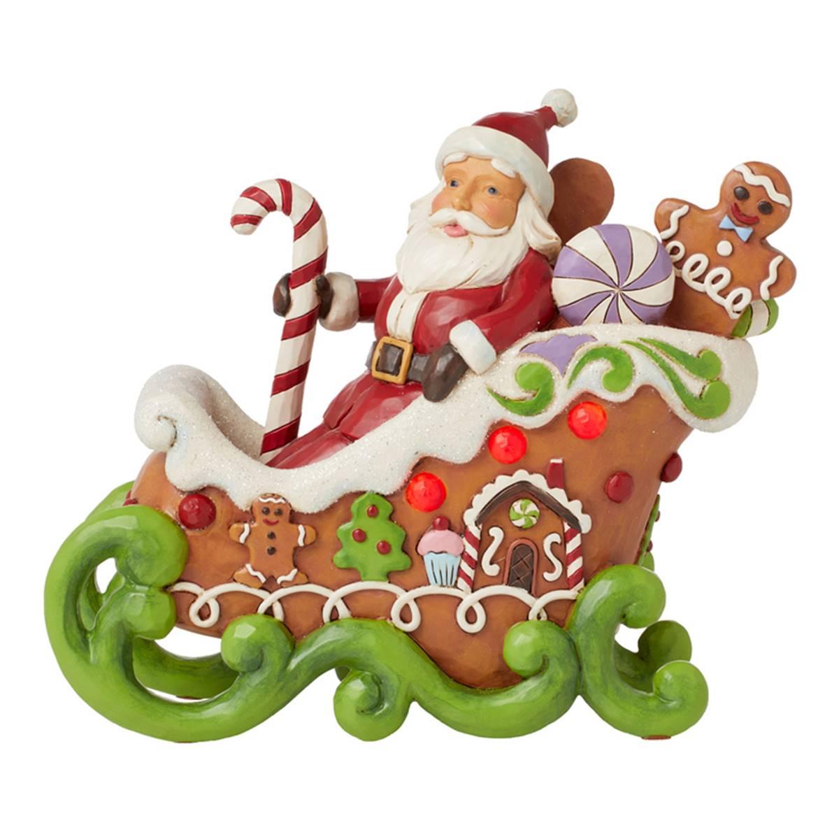 Click here for Jim Shore Heartwood Creek Gingerbread Santa LED Ch... prices