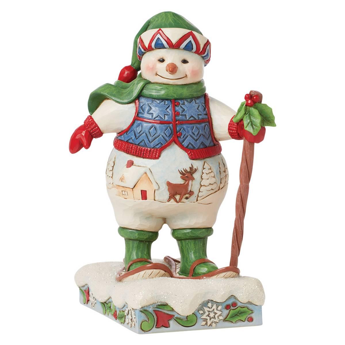Click here for Jim Shore Heartwood Creek Snowman wearing Snowshoe... prices