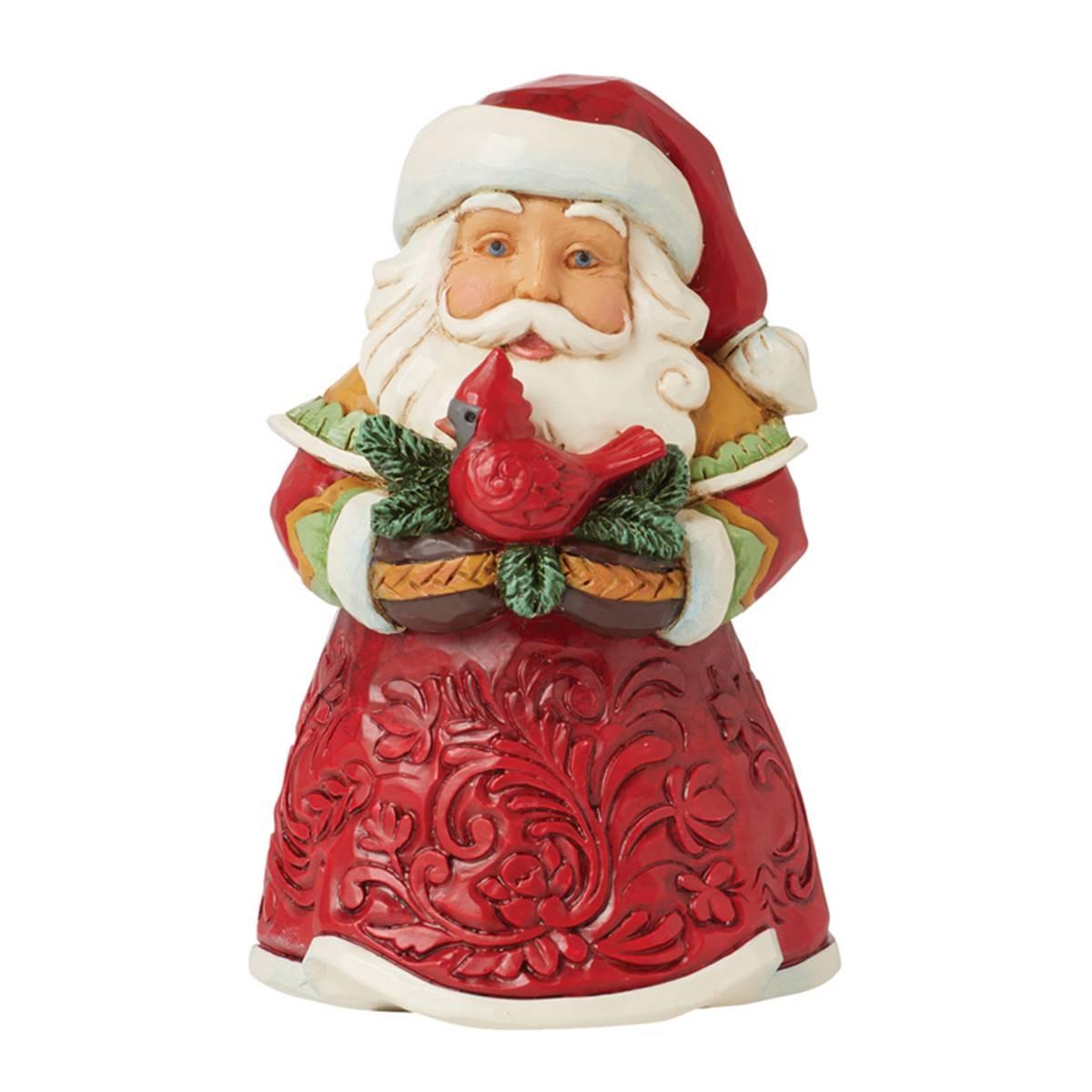 Click here for Jim Shore Heartwood Creek Mini Santa w/ Cardinal C... prices