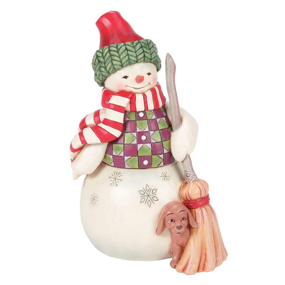 Click here for Jim Shore Snowman with Dog Peeking prices