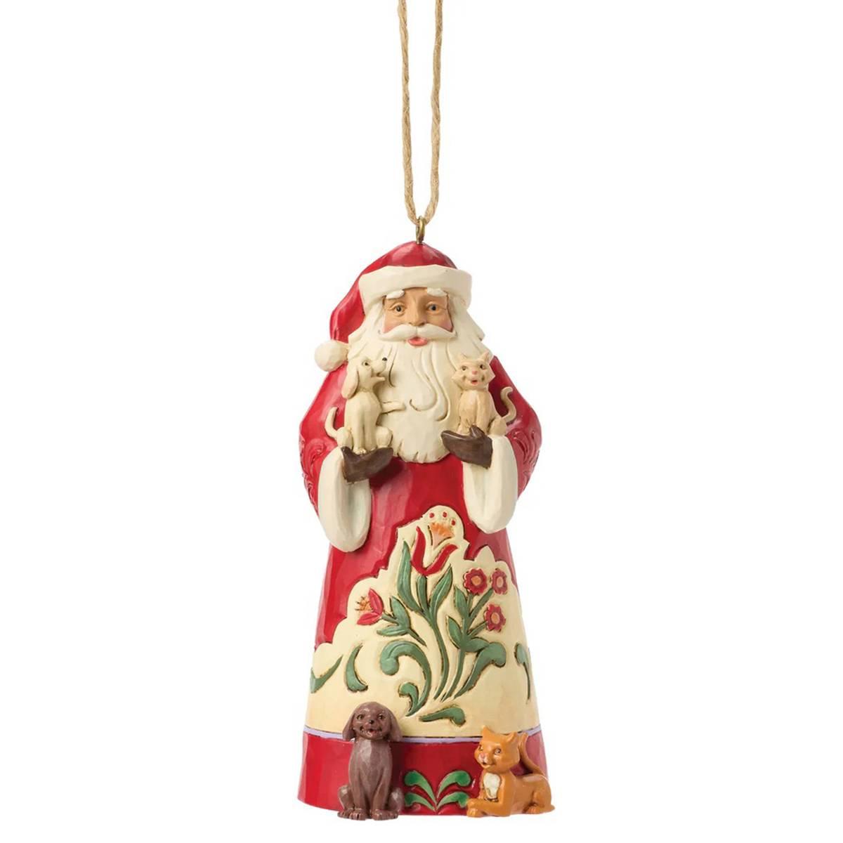 Click here for Jim Shore Santa with Pets Ornament prices