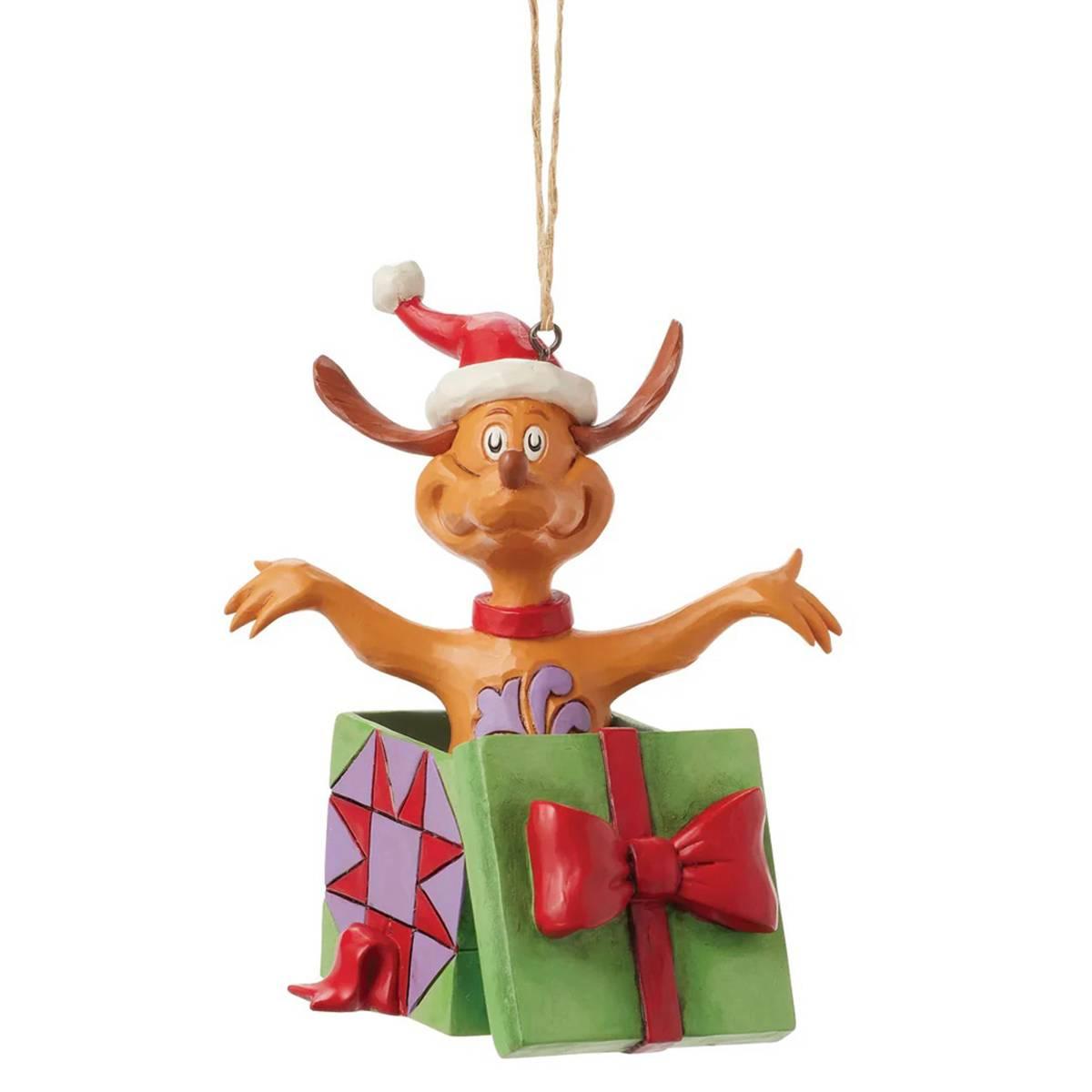 Click here for Jim Shore Max in Present Ornament prices