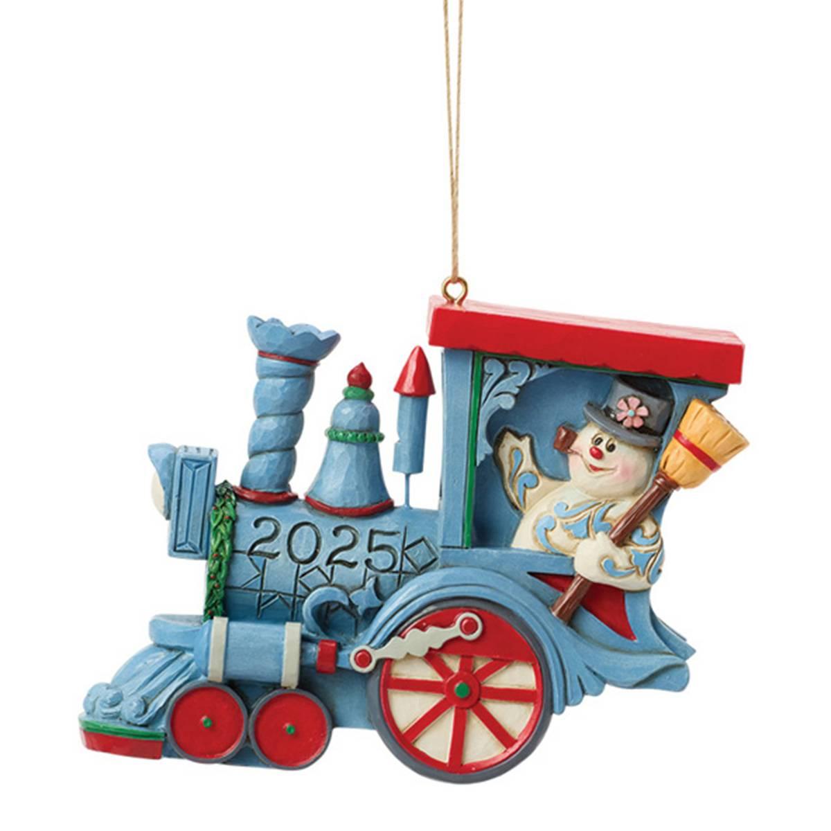 Click here for Jim Shore Frosty Dated 2025 Frosty in Train Christ... prices