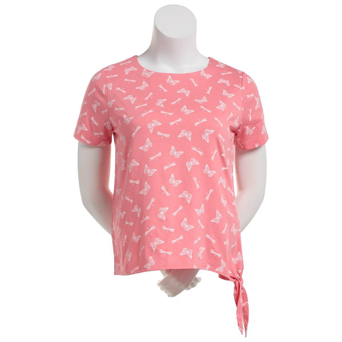 Click here for Petite Bonnie Evans Butterfly & Dragonfly Side Tie... prices