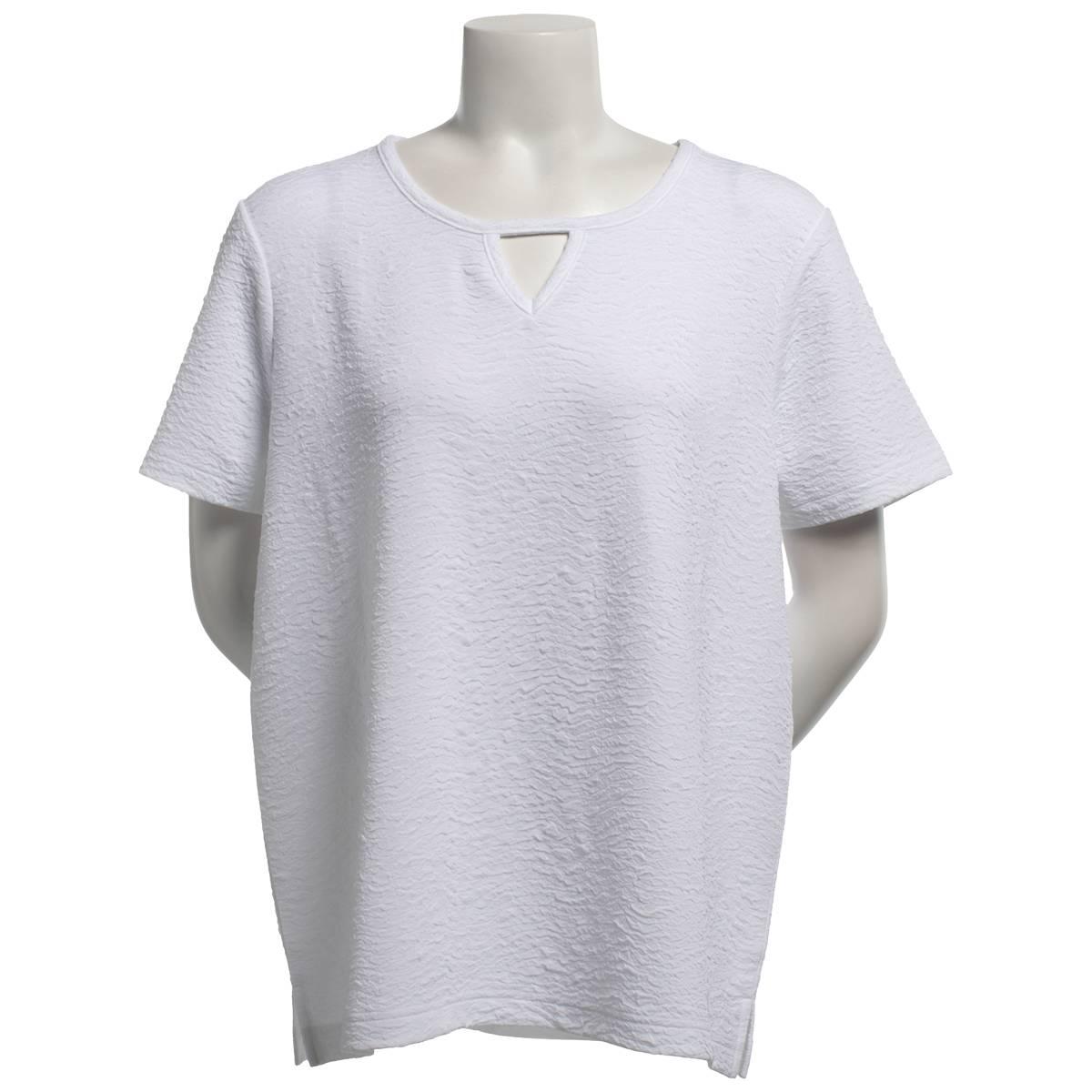 Click here for Womens Hasting & Smith Short Sleeve Keyhole Textur... prices
