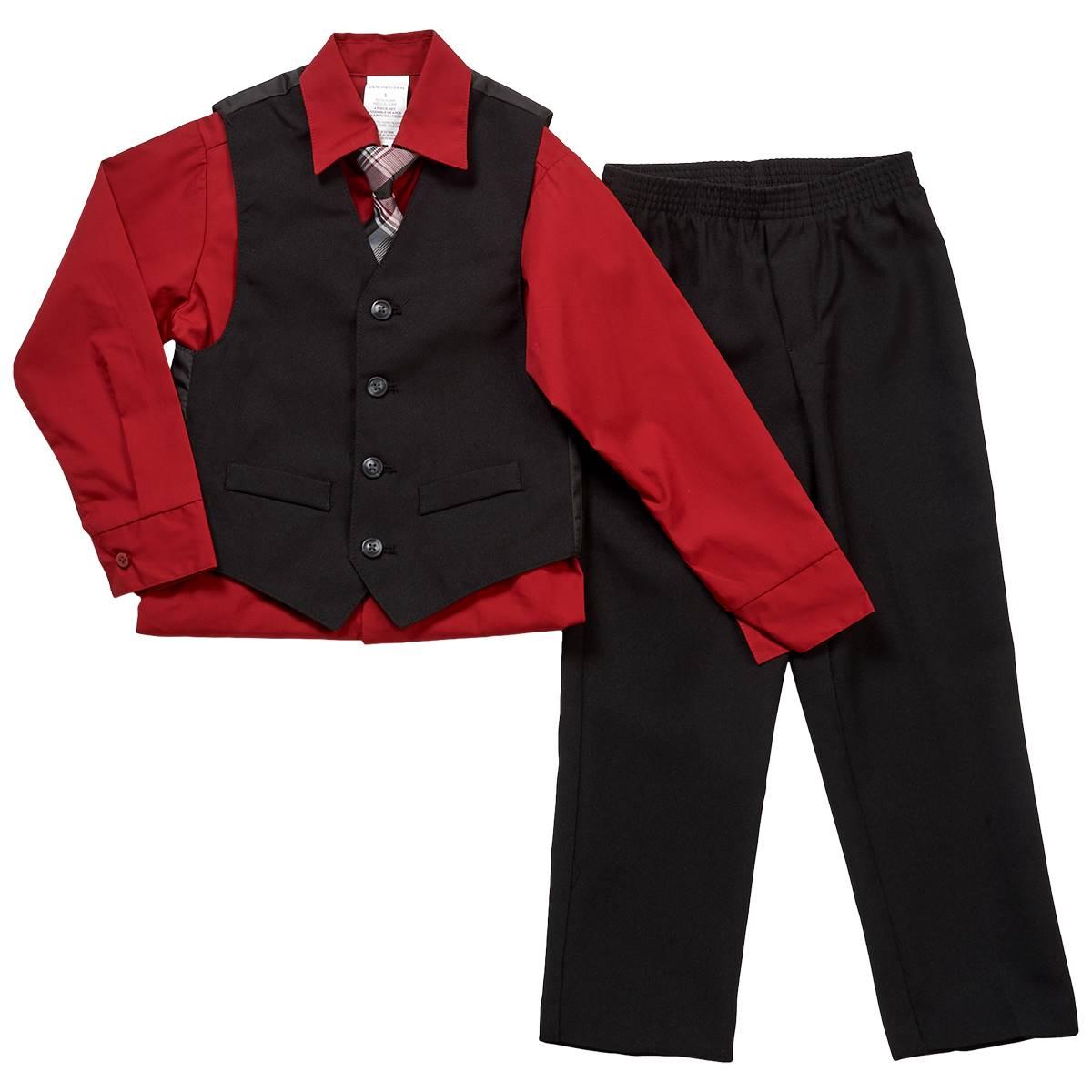 Click here for Boys (4-7) Van Heusen Black Solid Button Down  Pan... prices
