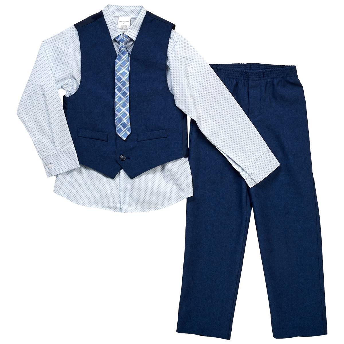 Click here for Boys (7-7) Van Heusen(R) Heather Poplin Vest Set -... prices