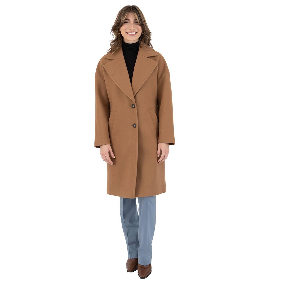 Click here for Womens Nine West Single Breasted Faux Wool Coat prices