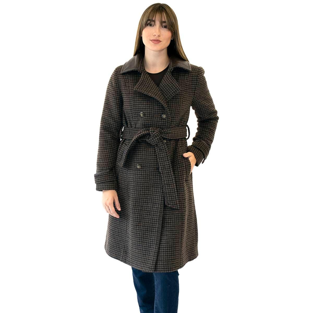 Click here for Womens Nine West Double Breasted Plaid Belted Wool... prices