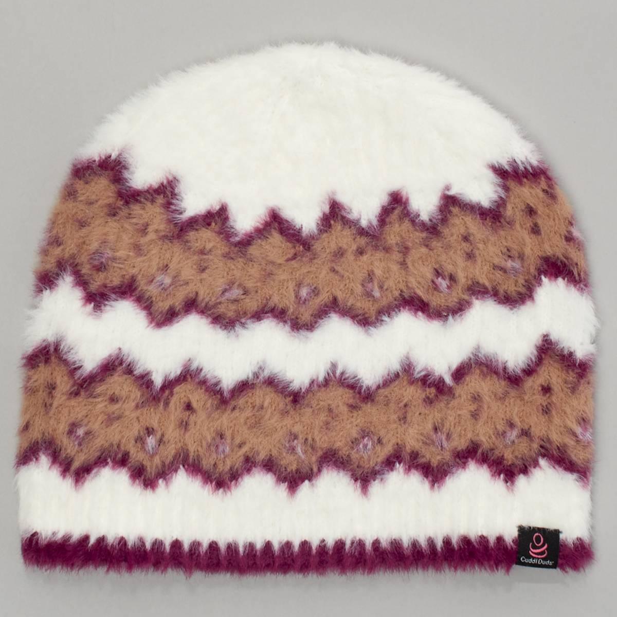 Click here for Womens Cuddl Duds Feather Knit Beanie prices