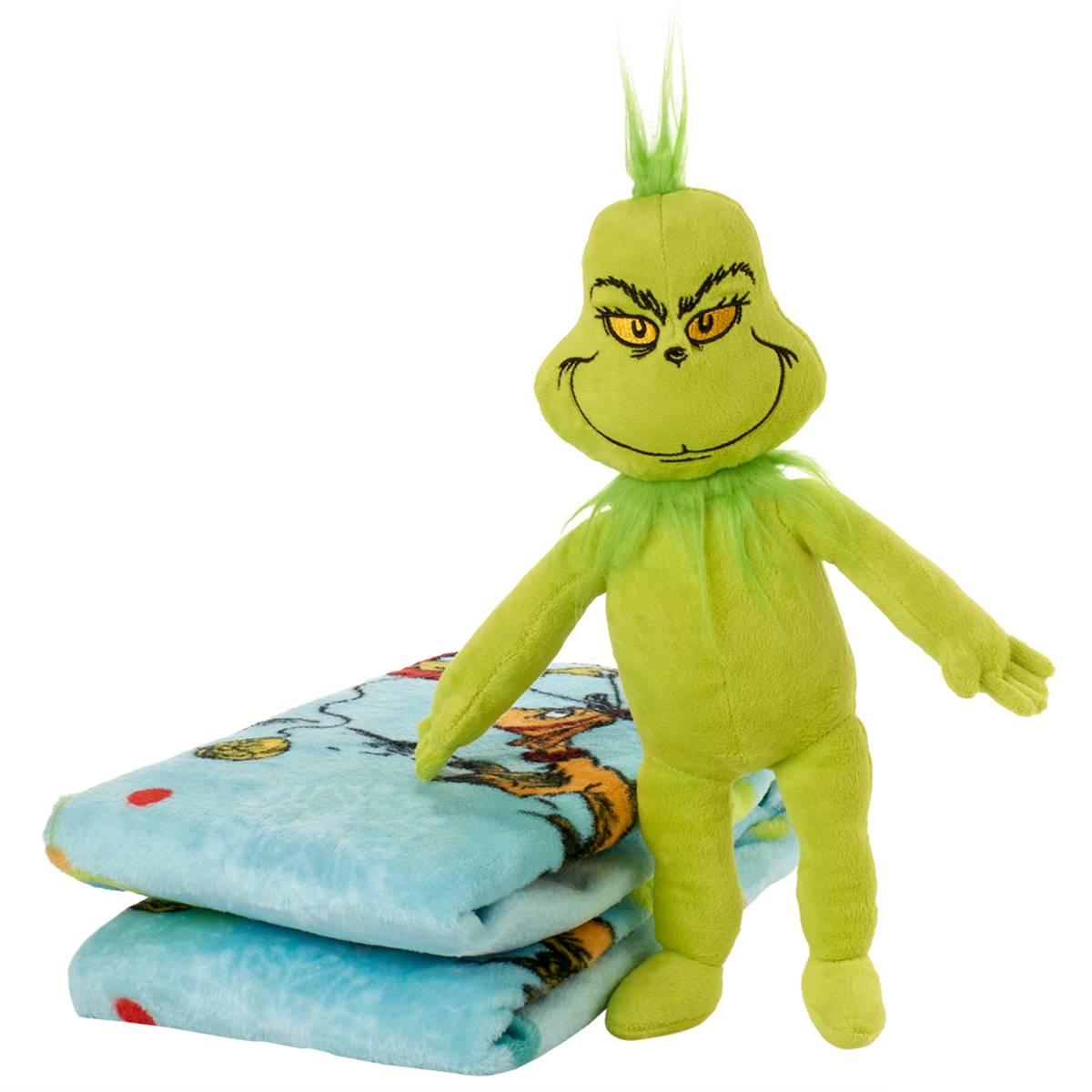 Click here for Dr. Seuss Grinch Grinchy Plans Hugger & Throw Set prices
