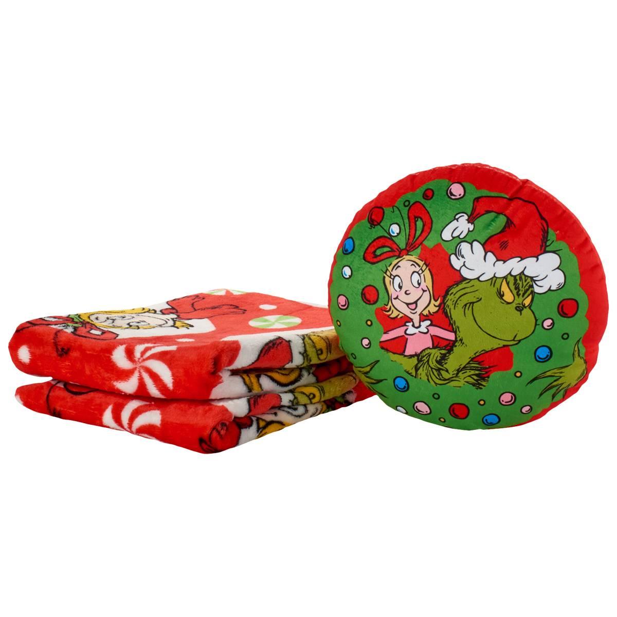 Click here for Grinch Cindys Santa Holiday Hugger & Throw Set prices