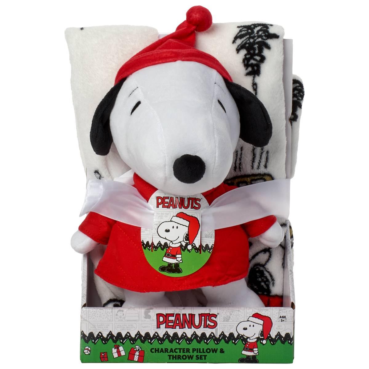 Click here for Peanuts(tm) Snoopy Red Puffer Hugger Pillow & Thro... prices